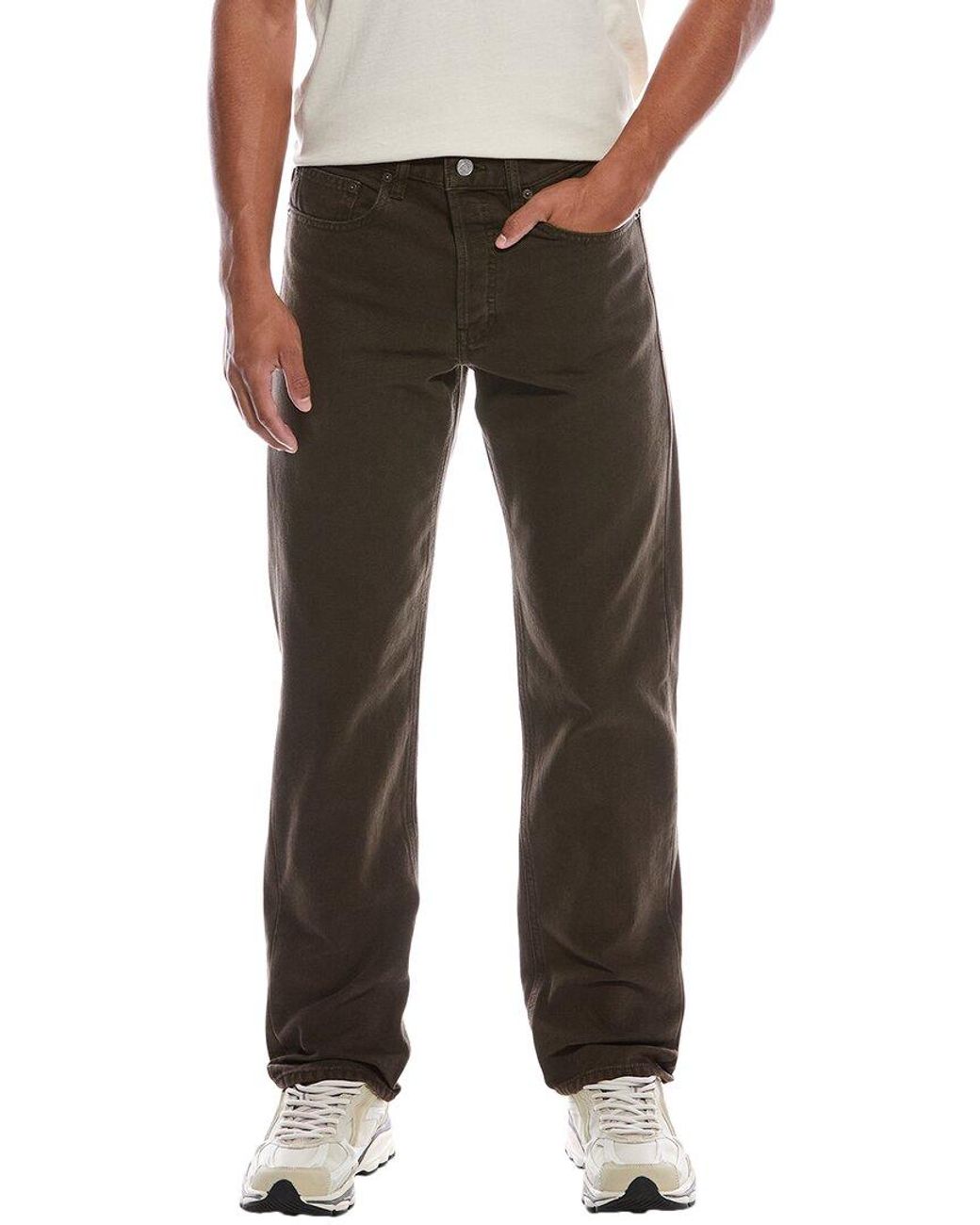 FRAME The Straight Dark Chocolate Jean in Black for Men | Lyst