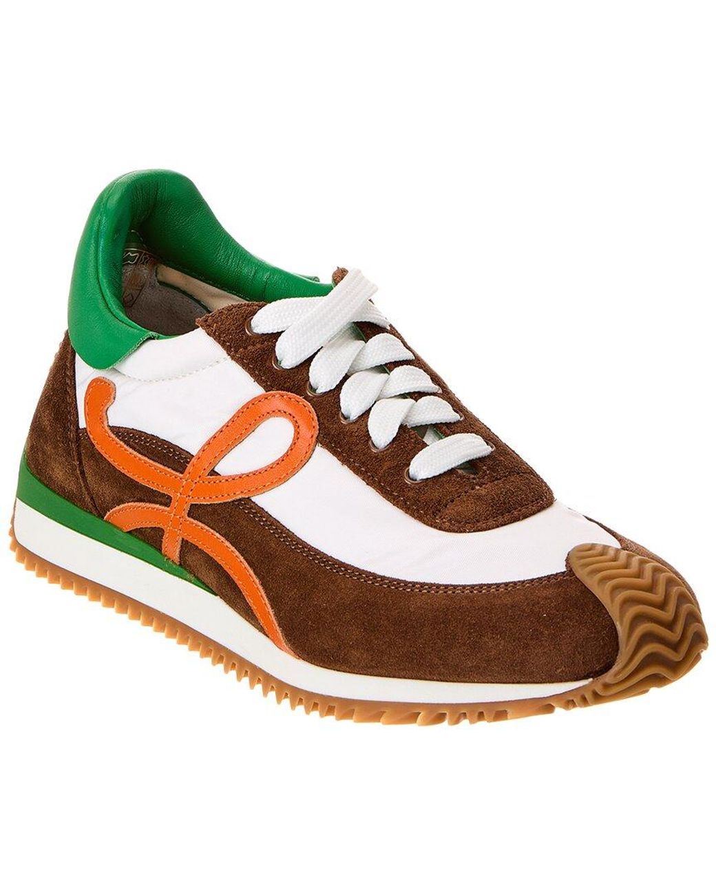 Loewe Flow Runner Nylon & Suede Sneaker in Metallic | Lyst