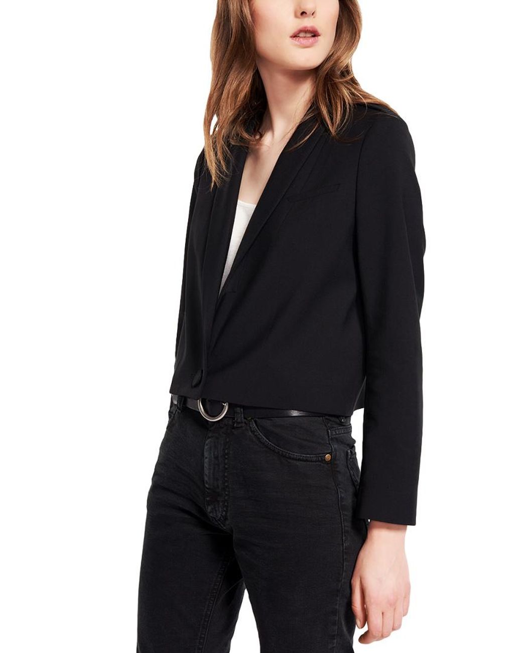 Ba&sh Tali Wool-blend Blazer in Black - Lyst