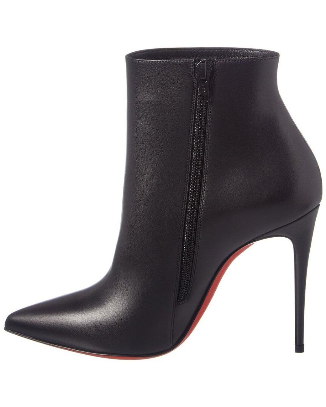 Christian Louboutin So Kate 100 Leather Bootie in Black | Lyst
