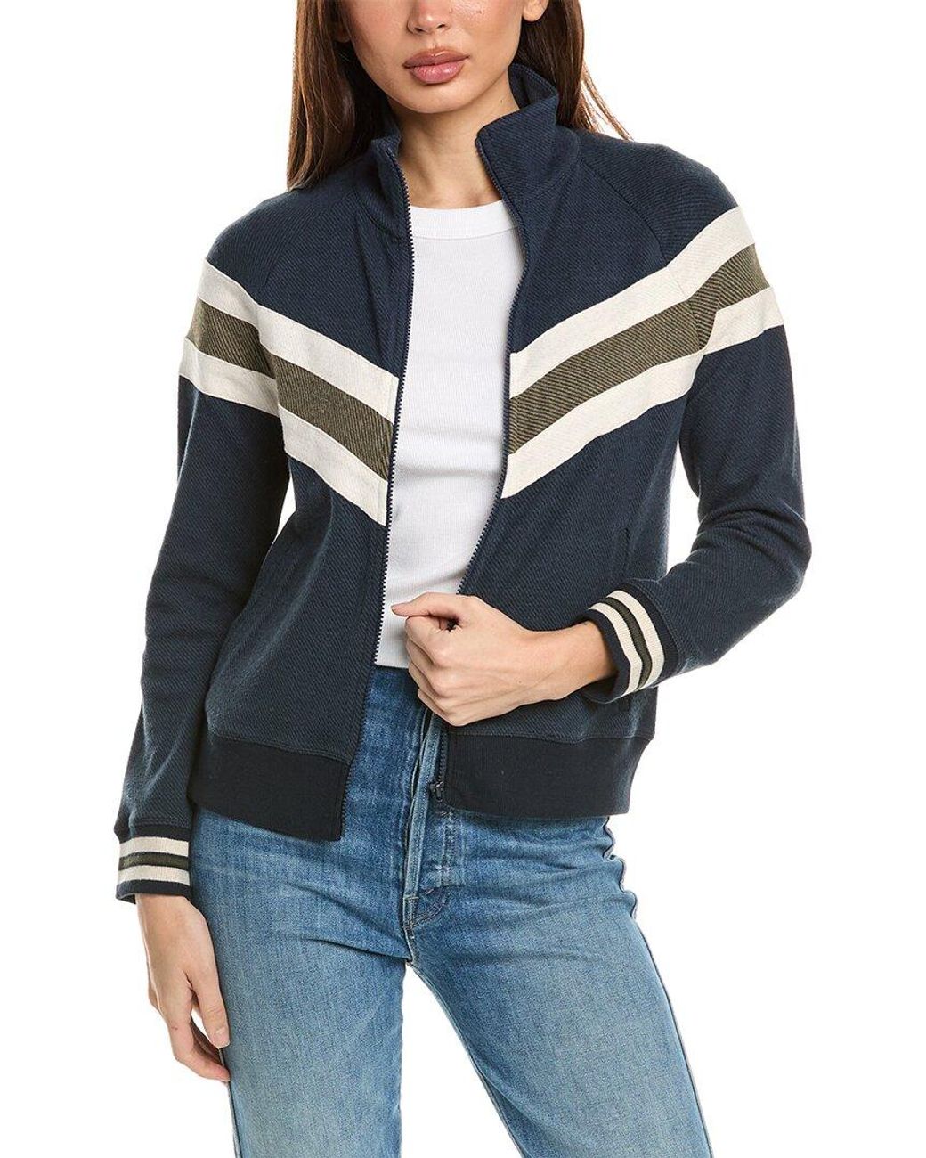 Faherty Legend Lounge Track Jacket in Blue | Lyst