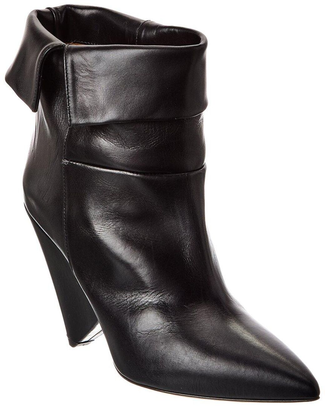 Isabel Marant Luliana Leather Boot in Black | Lyst UK