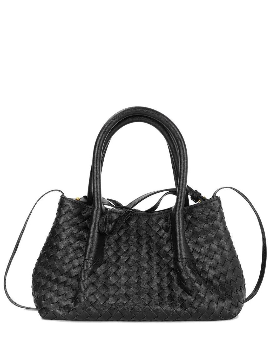 Tiffany & Fred Paris Hand-Woven Leather Tote in Black | Lyst