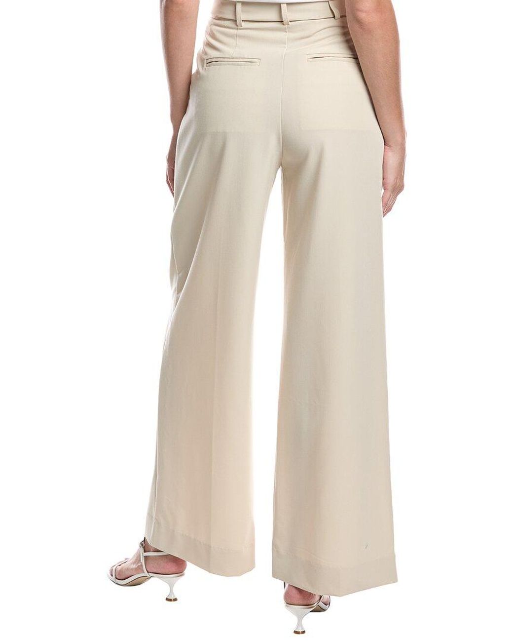 French Connection Everly Suiting Trouser in Natural | Lyst UK