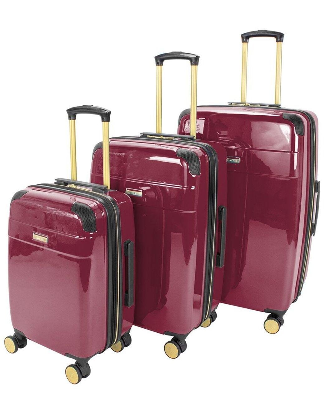 Jenni Chan Entin 3pc Hardside Spinner Set in Pink | Lyst
