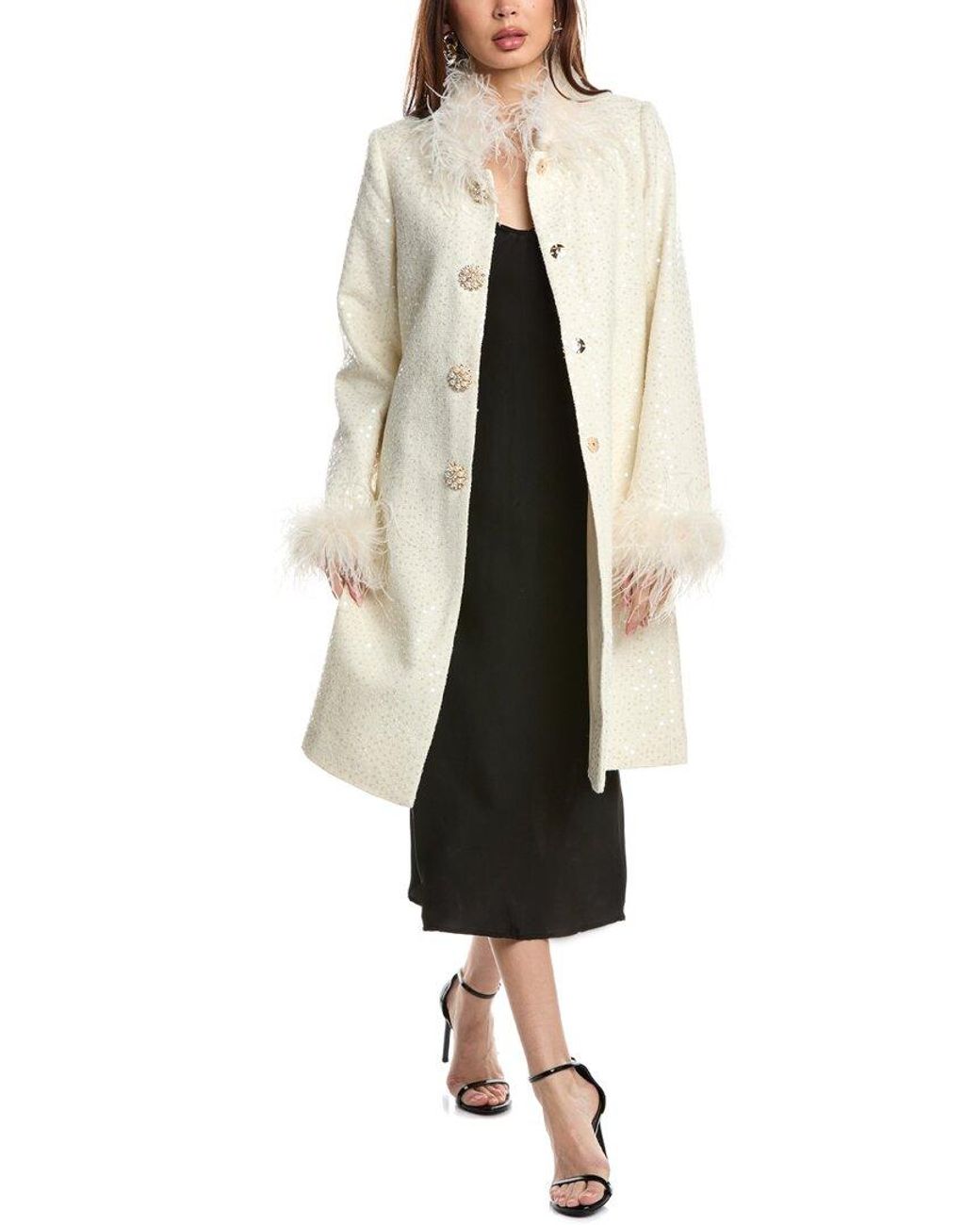 FLORA BEA NYC Sahara Coat in White | Lyst UK