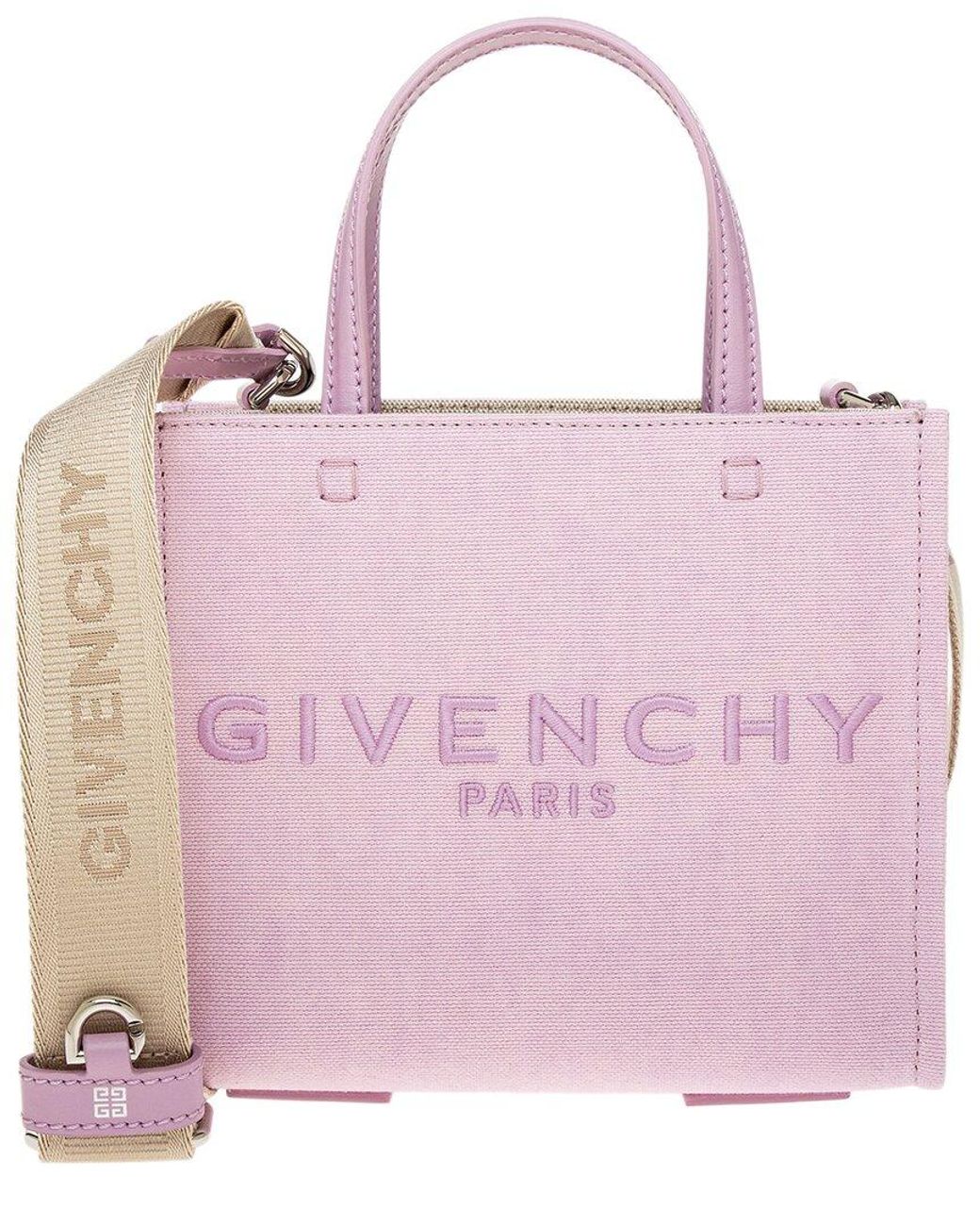 Givenchy G-tote Mini Leather-trim Tote in Pink | Lyst