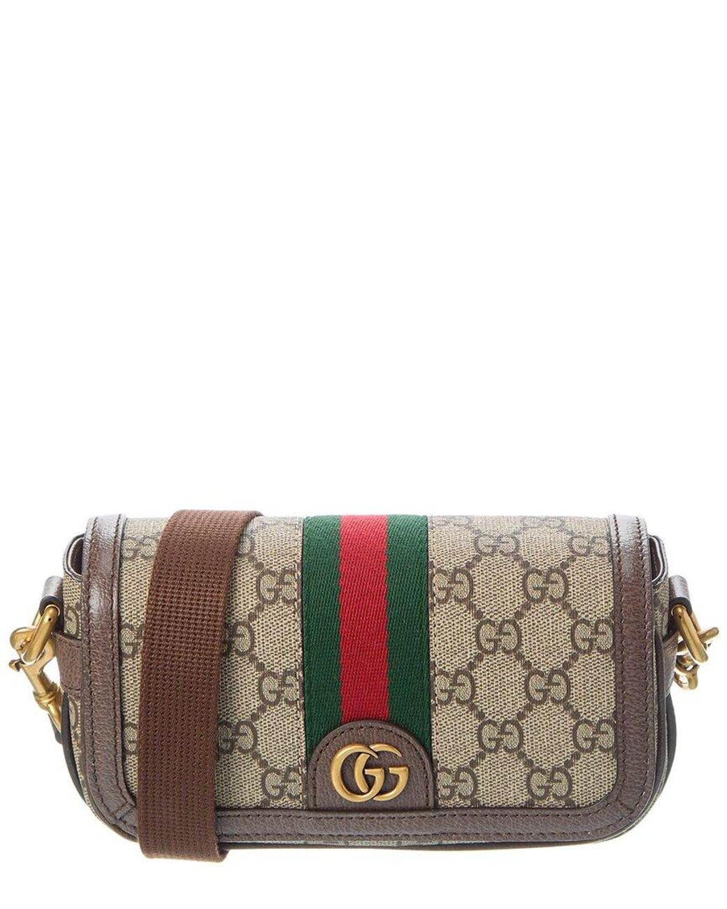 Gucci Ophidia Super Mini GG Supreme Canvas & Leather Shoulder Bag in ...