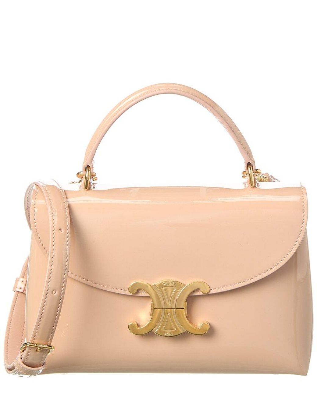 Celine Teen Nino Patent Shoulder Bag in Natural | Lyst