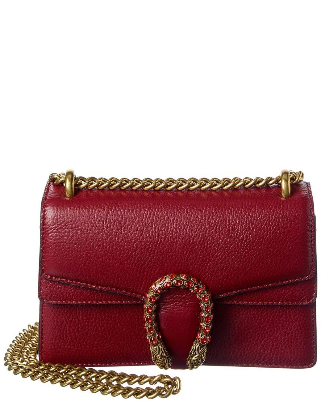 Tiffany & Fred Paris Crystal Dragon Medium Leather Crossbody in Red ...