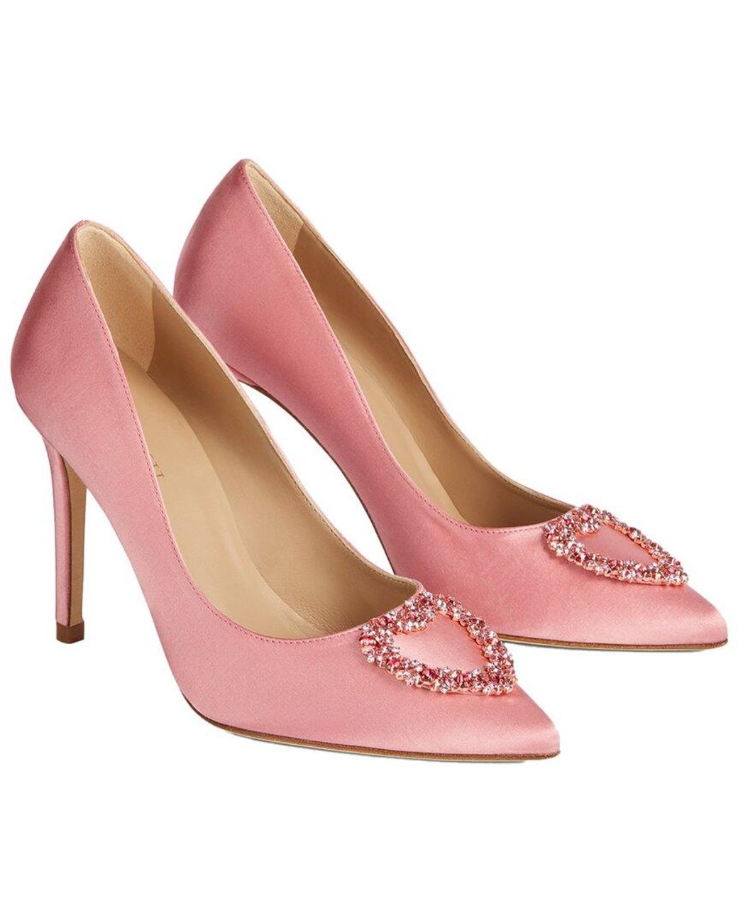 LK Bennett Luella Satin Closed Courts in Pink | Lyst