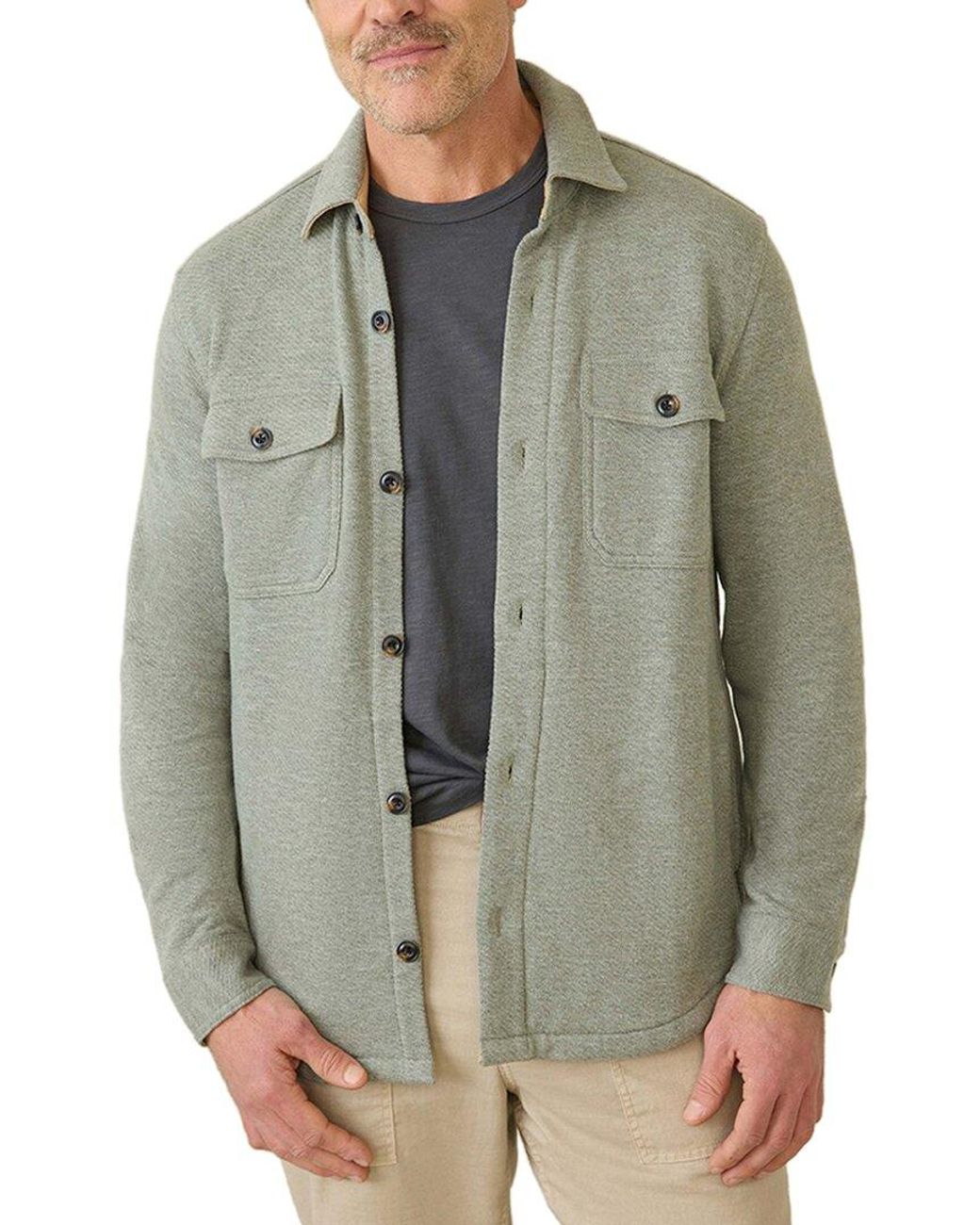 Faherty Inlet Knit Jacket in Grey for Men | Lyst UK