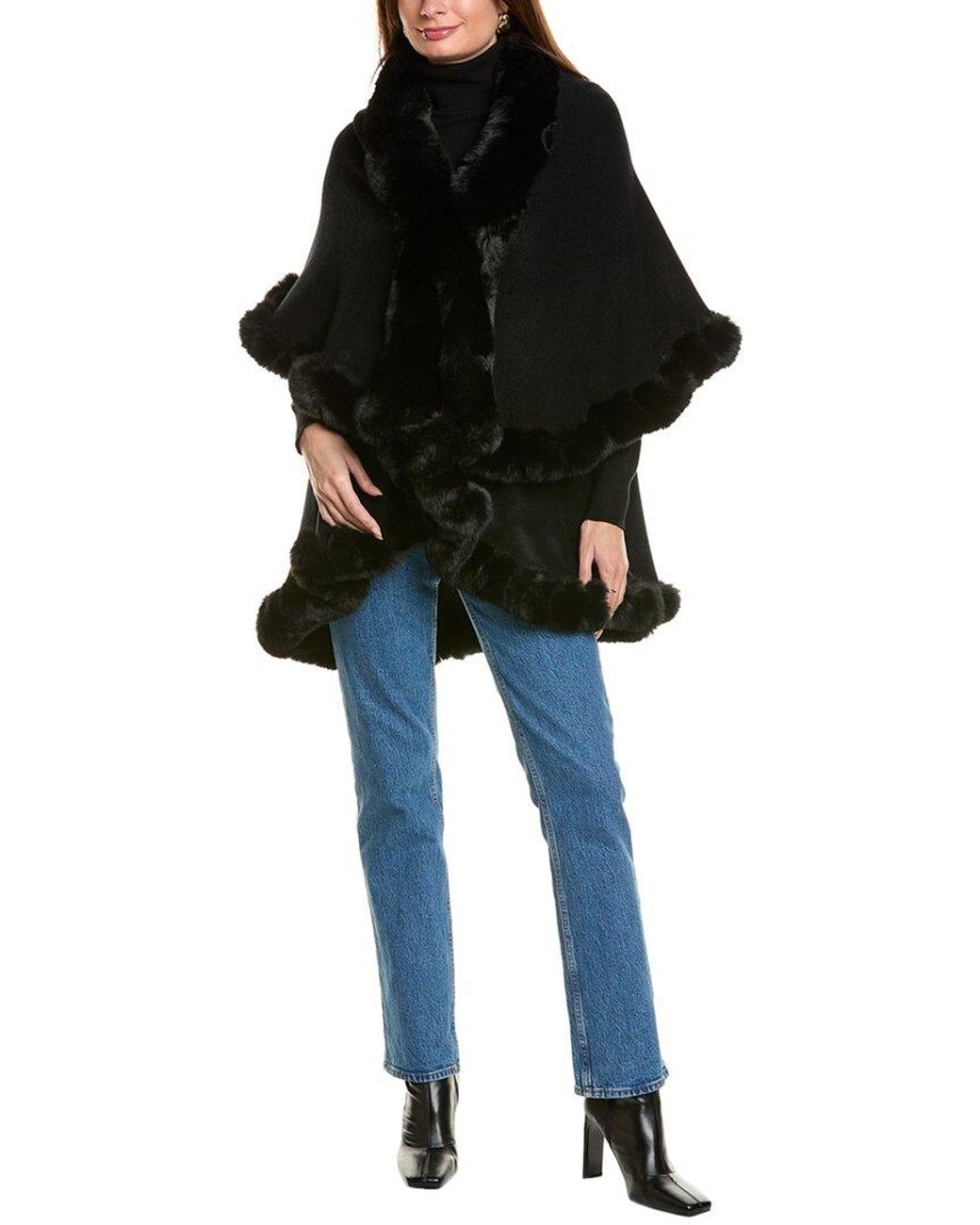 Saachi Layered Cape Kimono in Black | Lyst