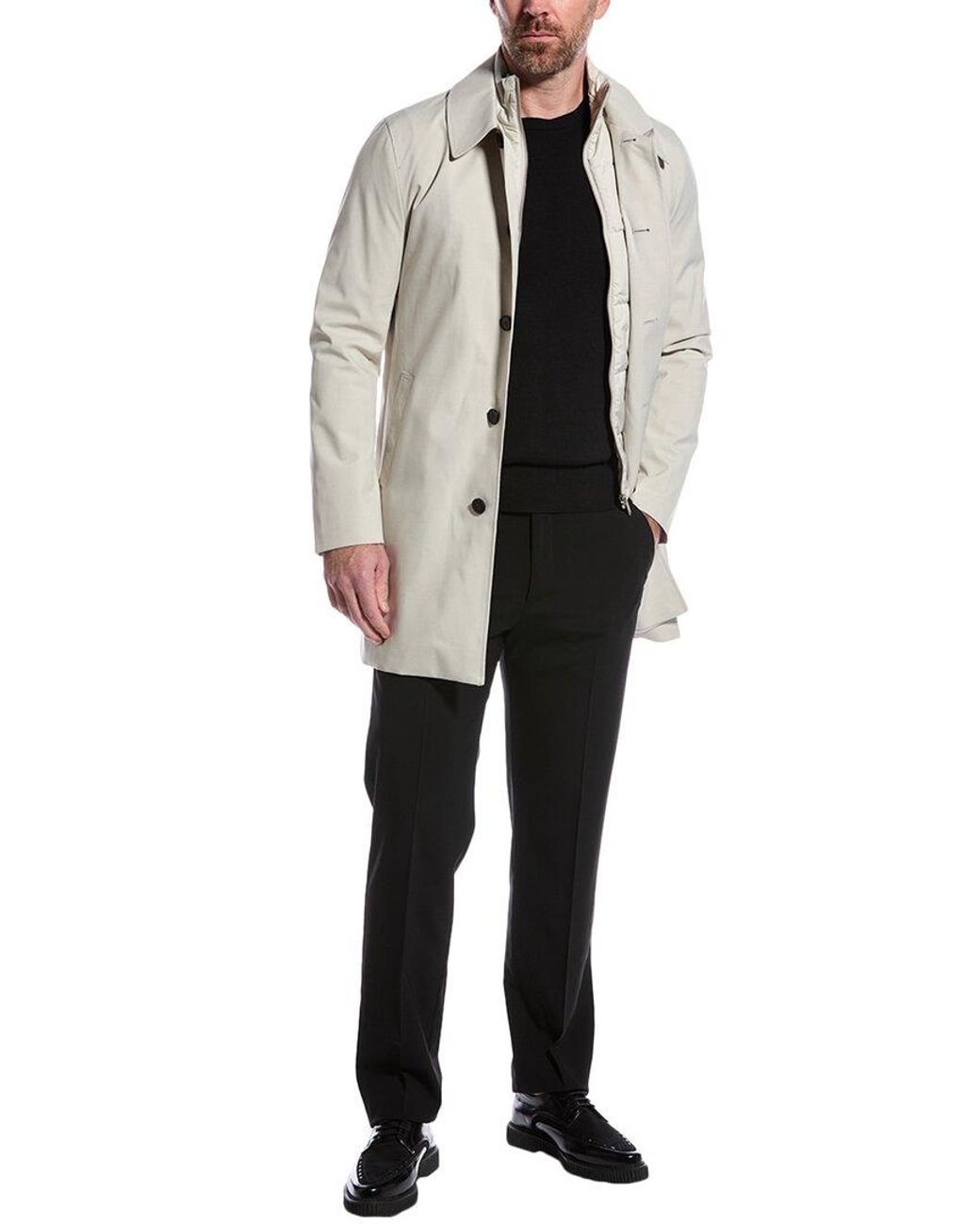 Reiss Perrin Overcoat in Gray for Men | Lyst