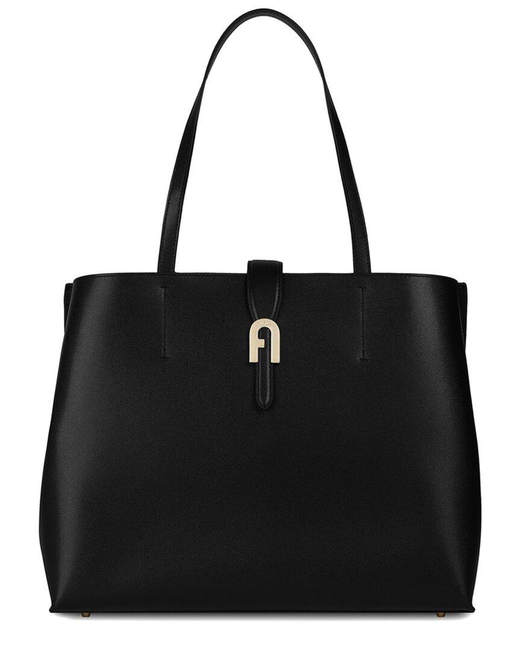 Furla Sofia Large Leather Tote in Black | Lyst