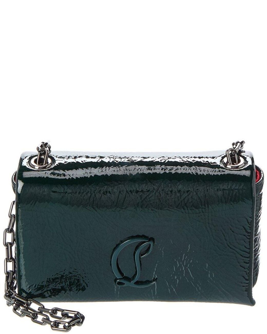 Christian Louboutin Loubi54 Patent Crossbody in Black | Lyst