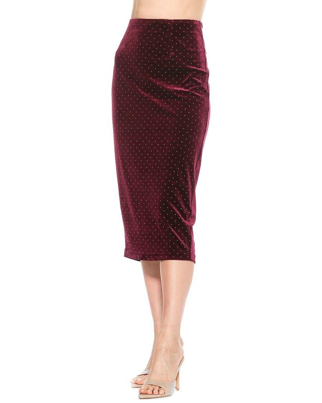 Alexia Admor Jayden Pencil Skirt in Red | Lyst