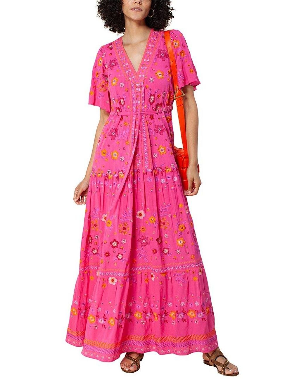 Hale Bob Maxi Dress In Pink Lyst