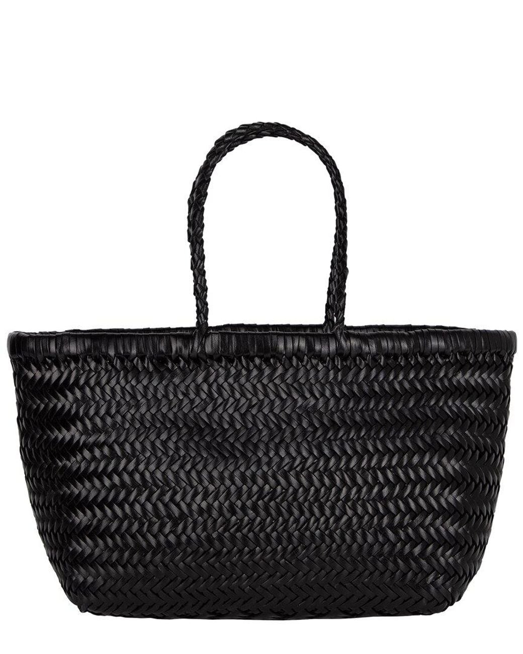 Dragon Diffusion Interwoven Leather Tote in Black | Lyst UK