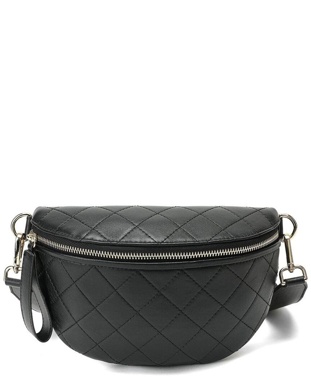 Tiffany & Fred Paris Quilted Leather Fanny Pack in Black | Lyst