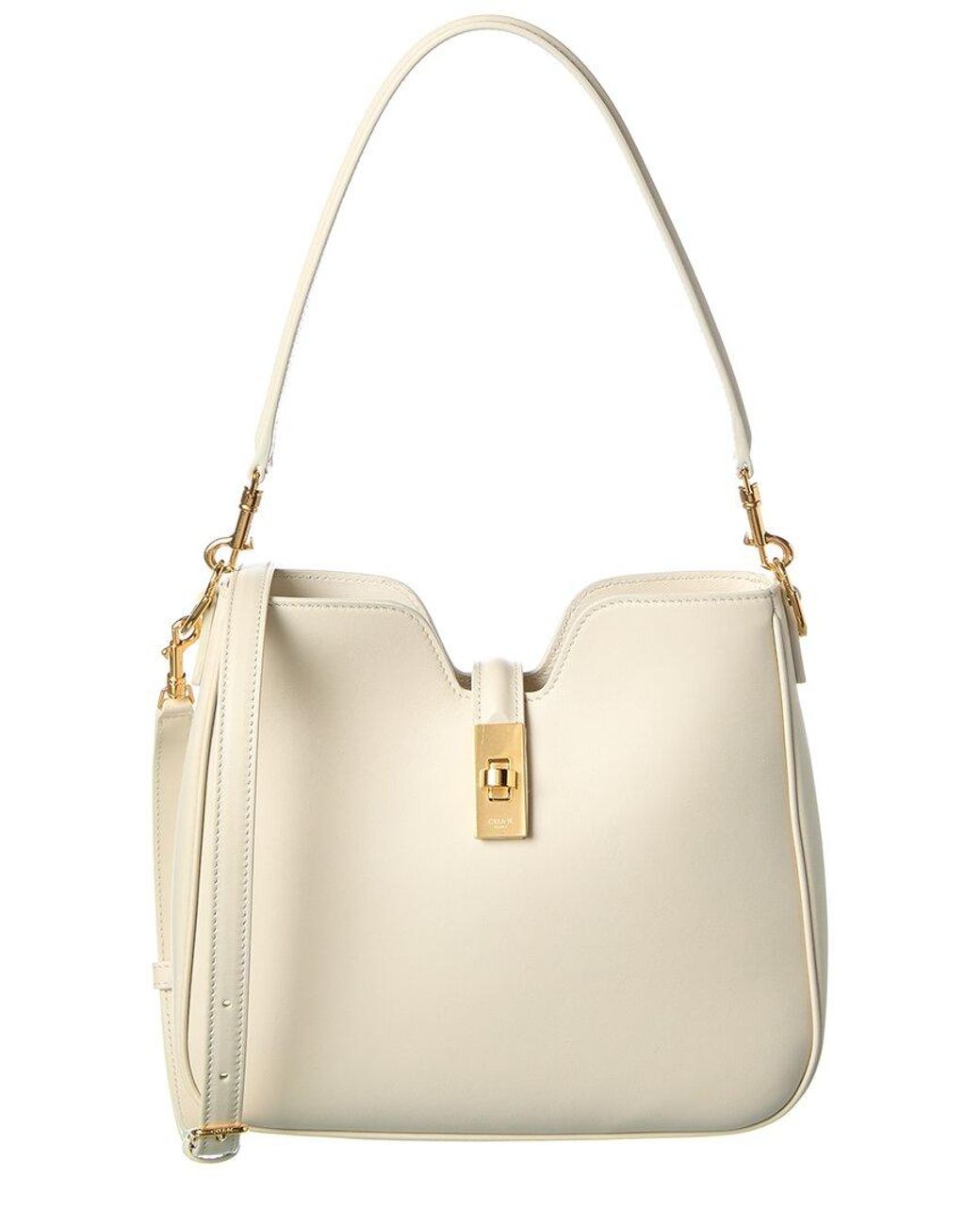 Celine Camille 16 Leather Shoulder Bag in Natural | Lyst
