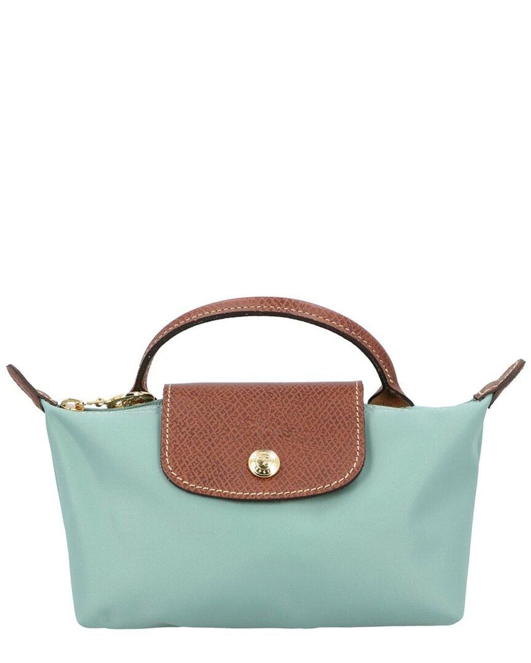 Longchamp Le Pliage Original Canvas Pouch With Handle in Blue | Lyst
