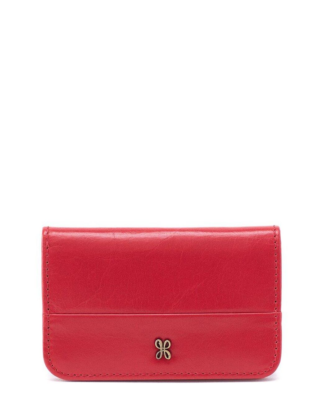 Hobo International Jill Mini Leather Card Case in Red | Lyst