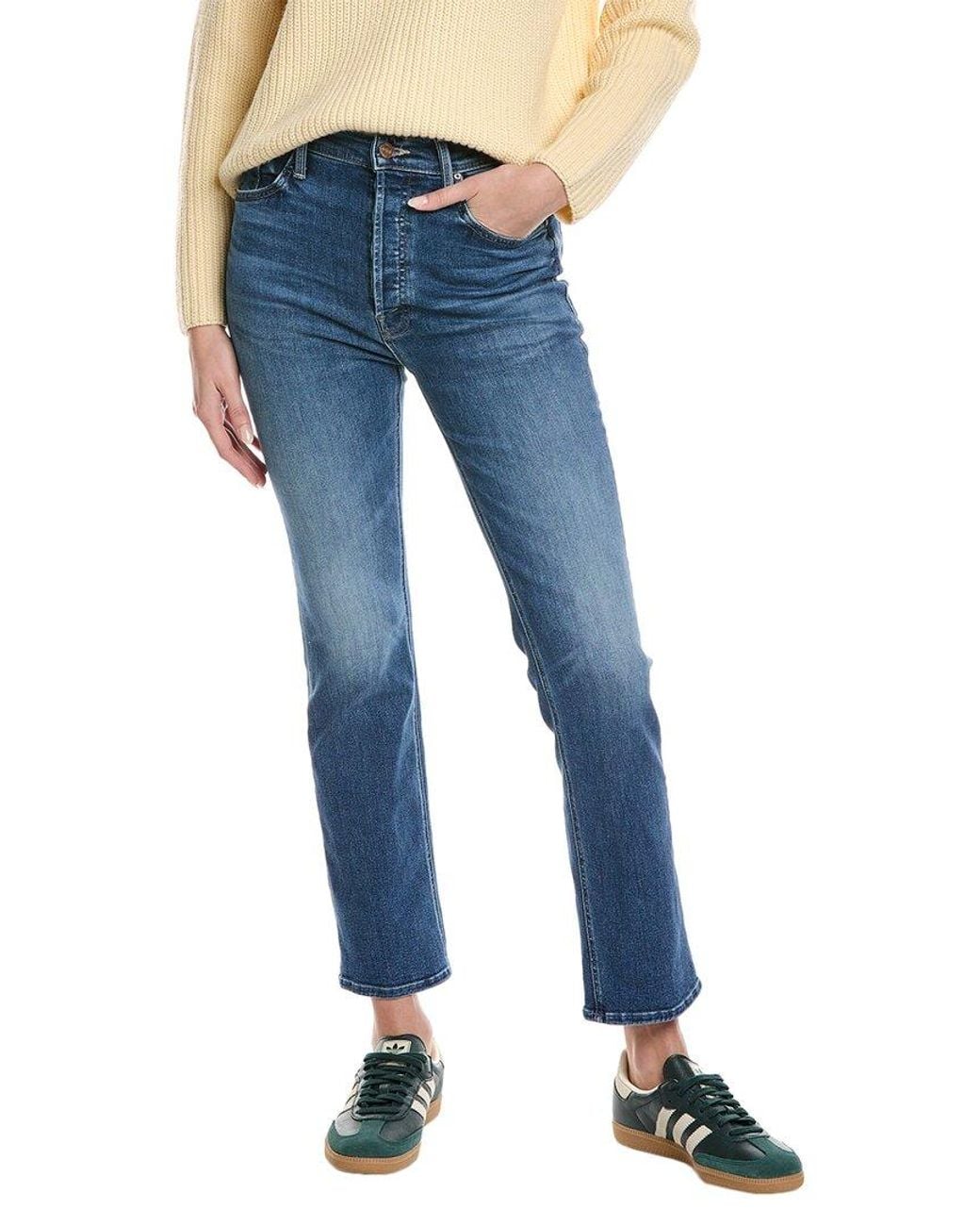Mother The Tripper Flood High-Rise Sixth Sense Flare Jean in Blue | Lyst