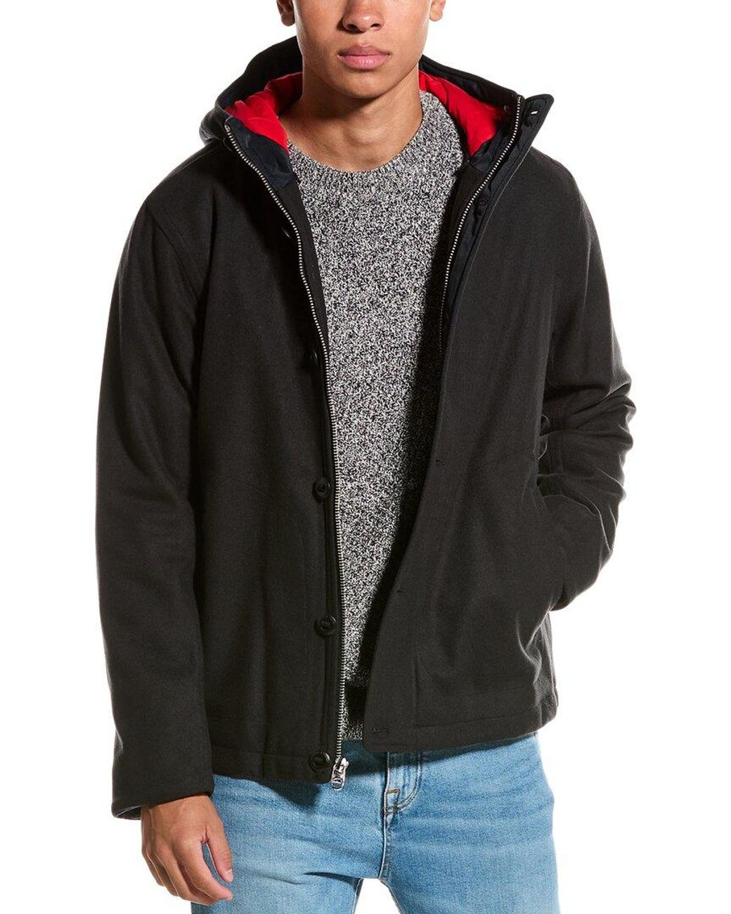 Rag & Bone Rowan Deck Wool-blend Jacket in Black for Men | Lyst UK