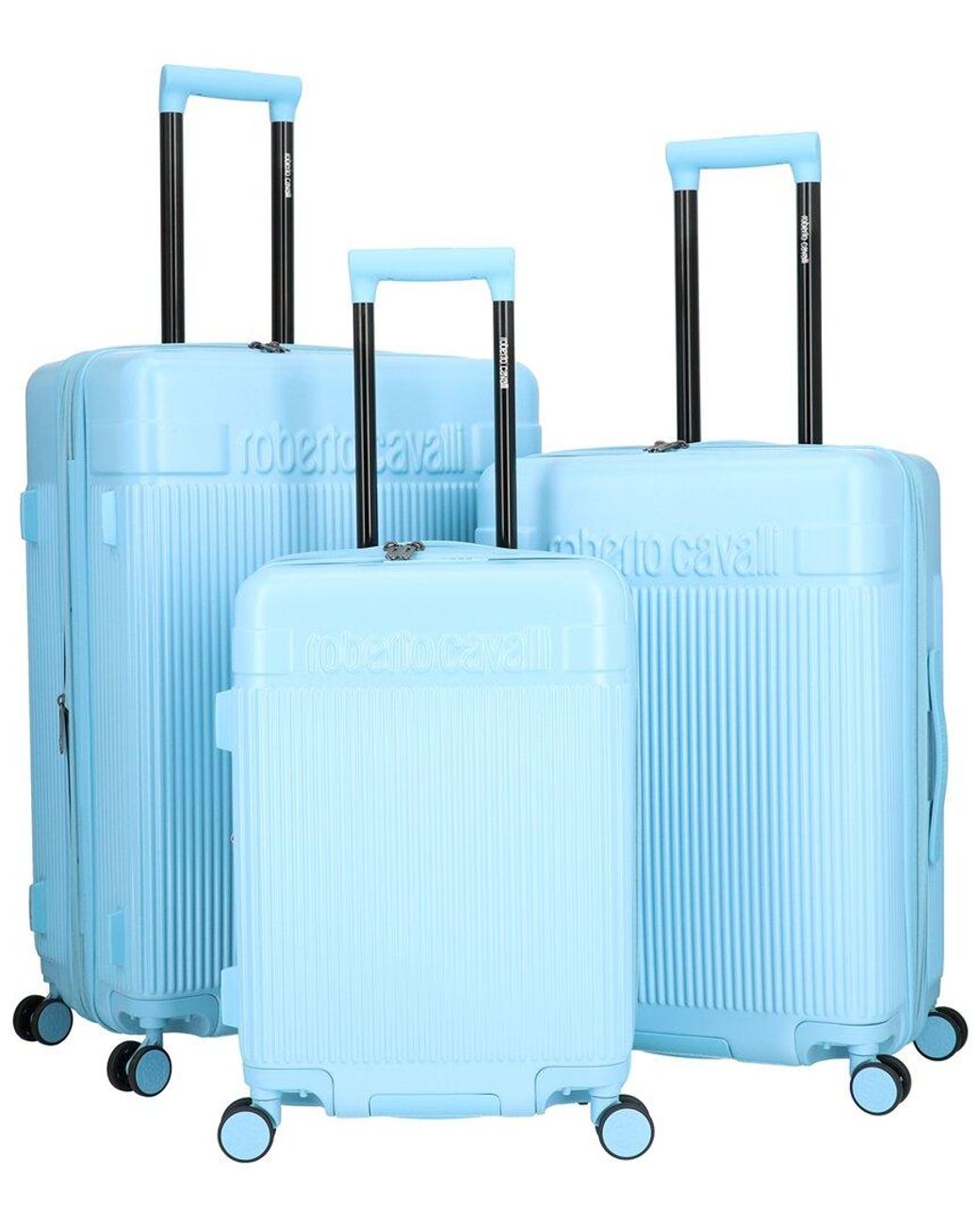 Roberto Cavalli Milano Collection 3Pc Expandable Luggage Set in Blue | Lyst