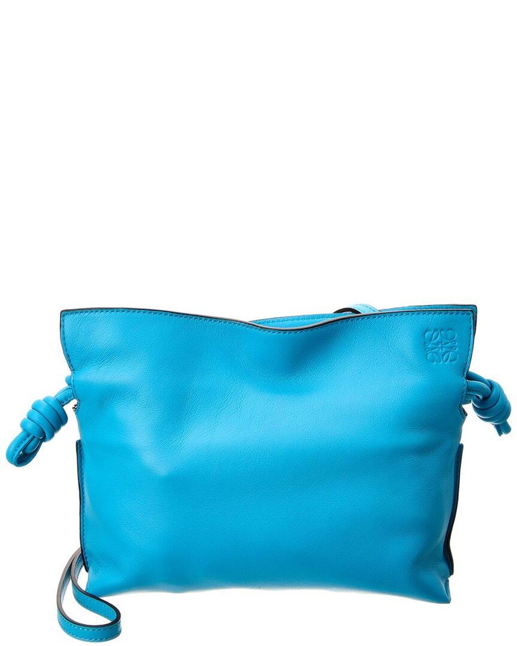 Loewe Flamenco Mini Leather Pouch in Blue | Lyst