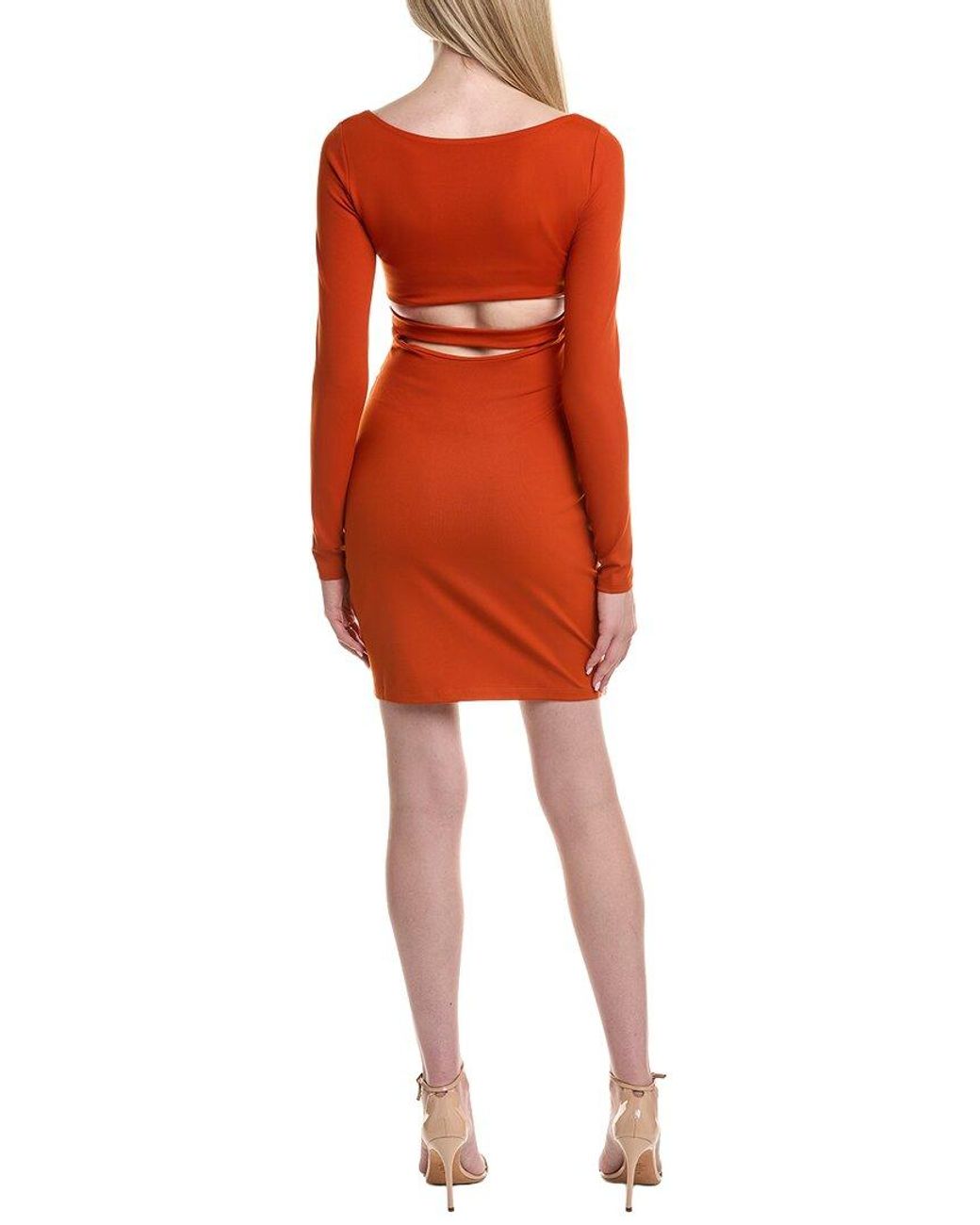 Susana Monaco Open Back & Front Mini Dress in Red | Lyst UK