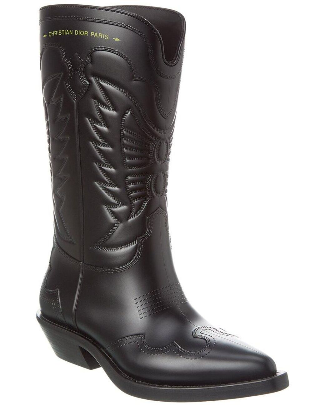 Dior Wind Rubber Boot in Black | Lyst