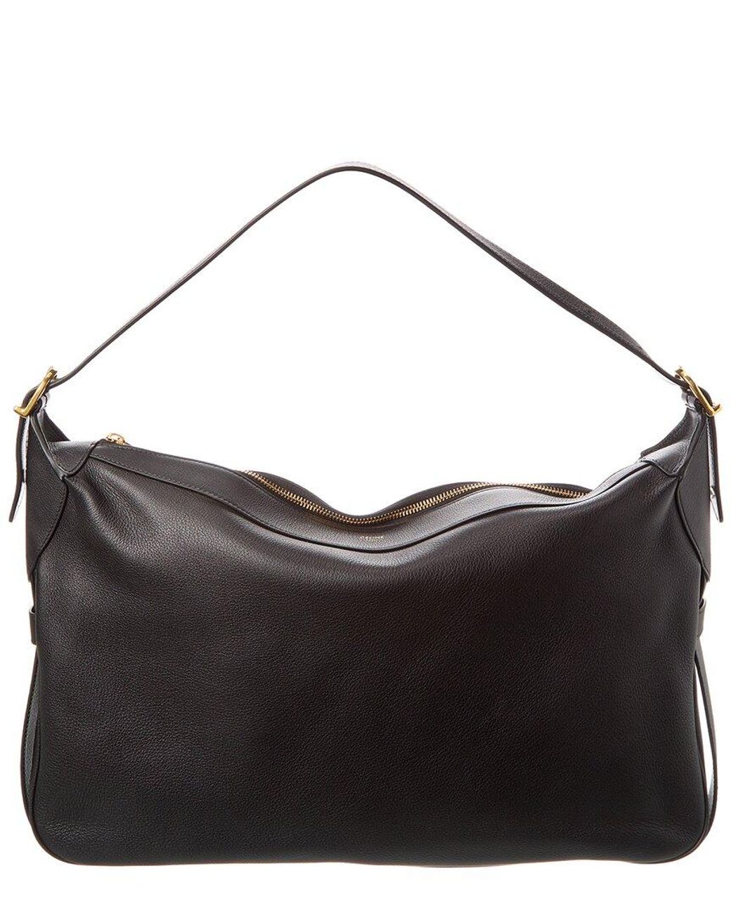 Celine Romy Large Leather Hobo Bag in Black | Lyst