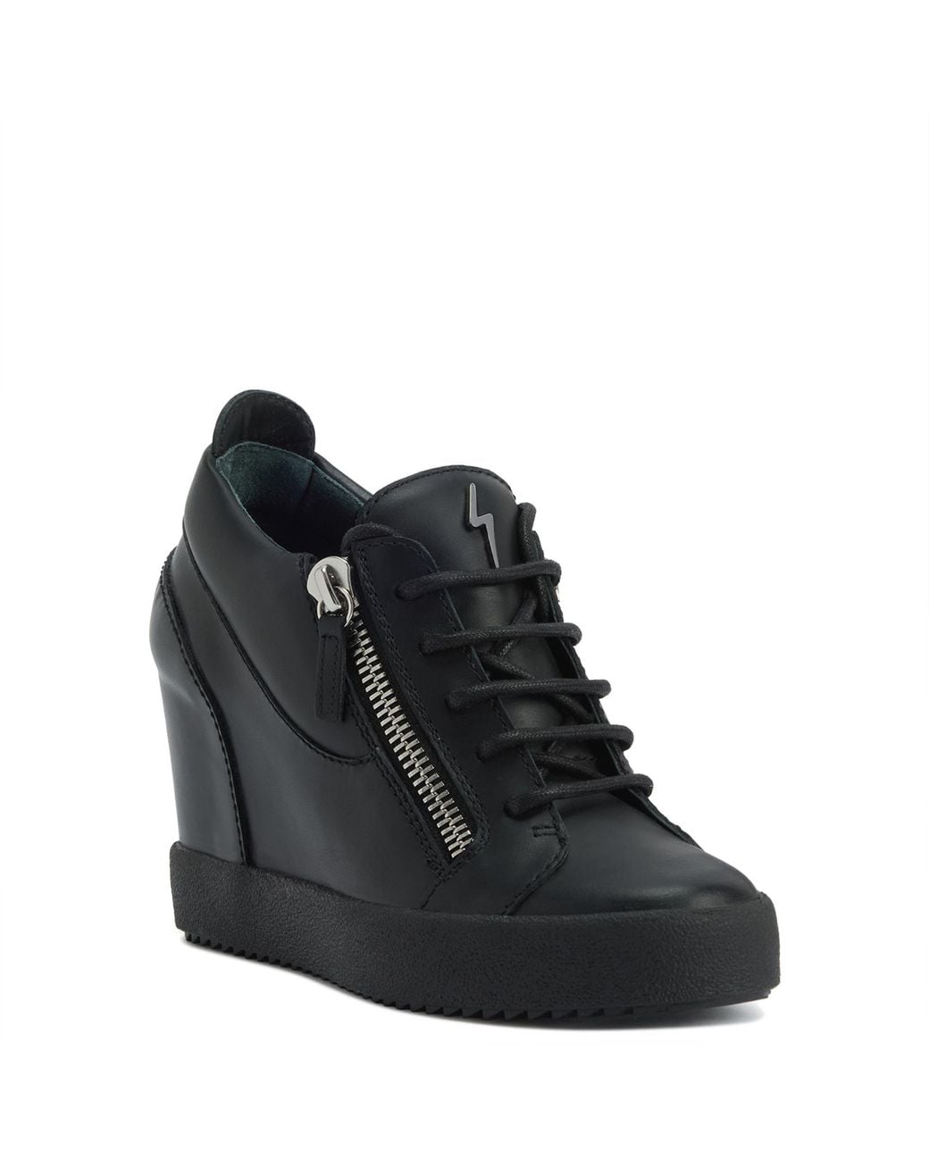 Giuseppe Zanotti Addy Wedge in Black | Lyst UK