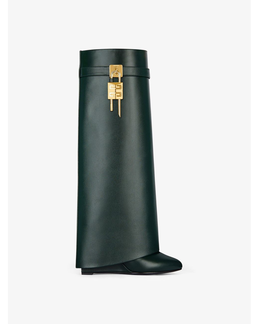 Givenchy Shark Lock Boots in Green | Lyst