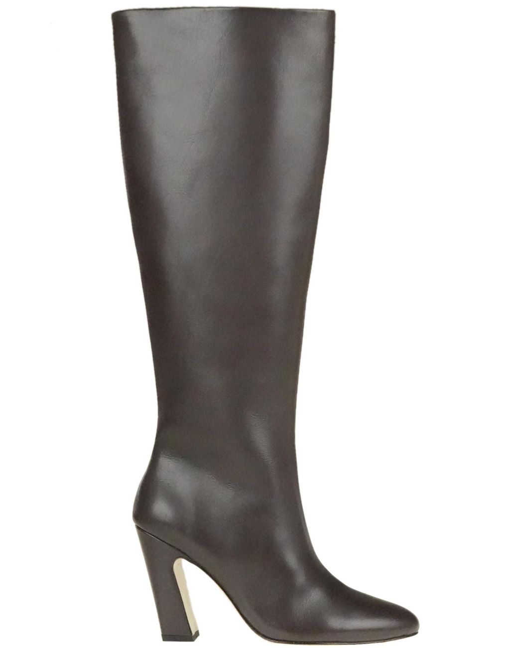 STUDIO AMELIA Leather Under The Knee Boots in Gray | Lyst