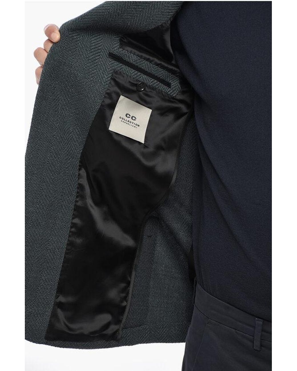 Corneliani Cc Collection Virgin Wool Jacket With Two Vents And Classic ...