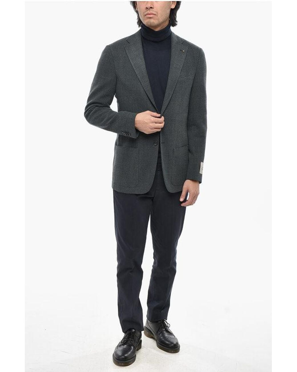 Corneliani Cc Collection Virgin Wool Jacket With Two Vents And Classic ...