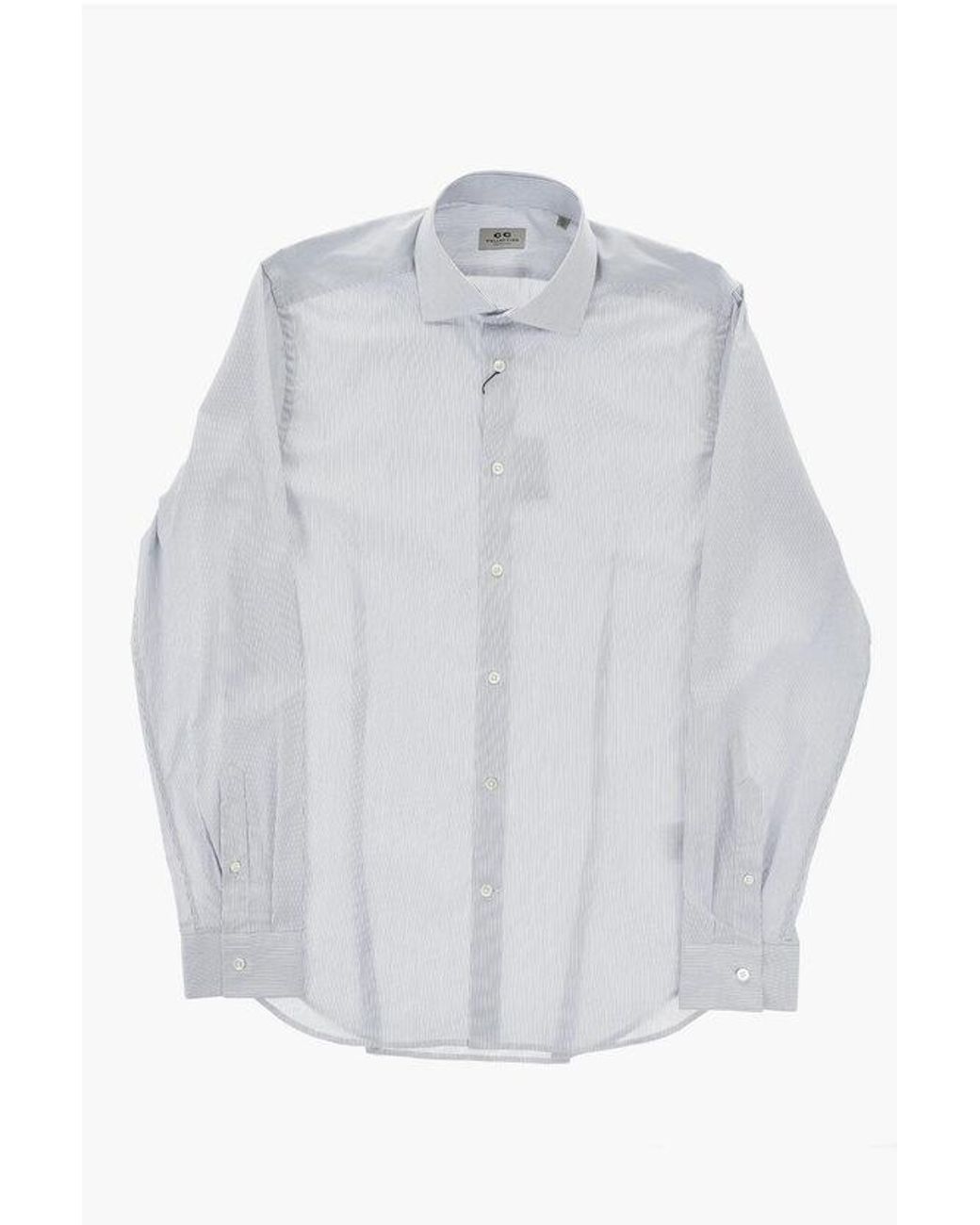Corneliani Cc Collection Striped Shirt With French Collar in Blue for ...