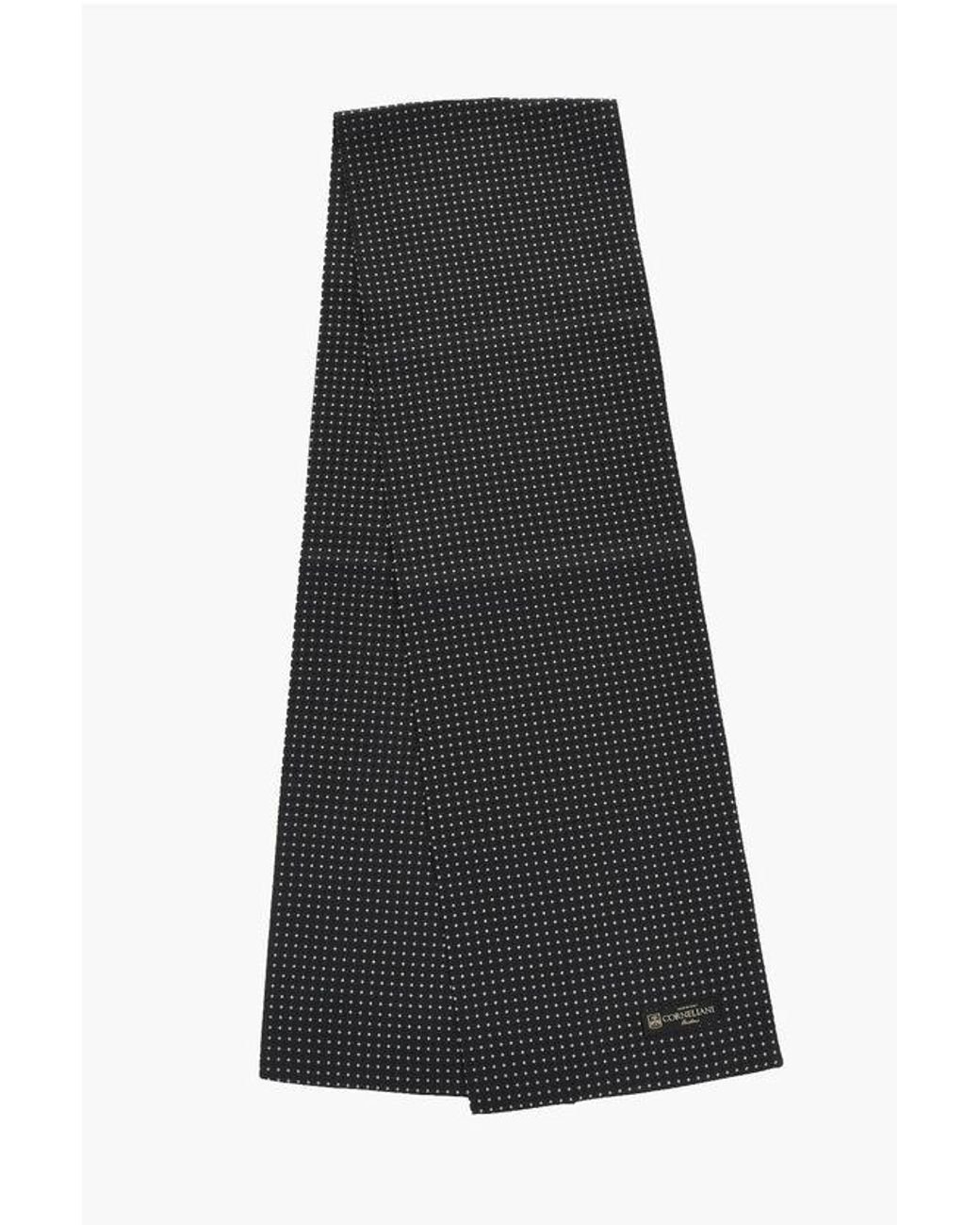 Corneliani Embroidered Silk Foulard in Black for Men | Lyst UK
