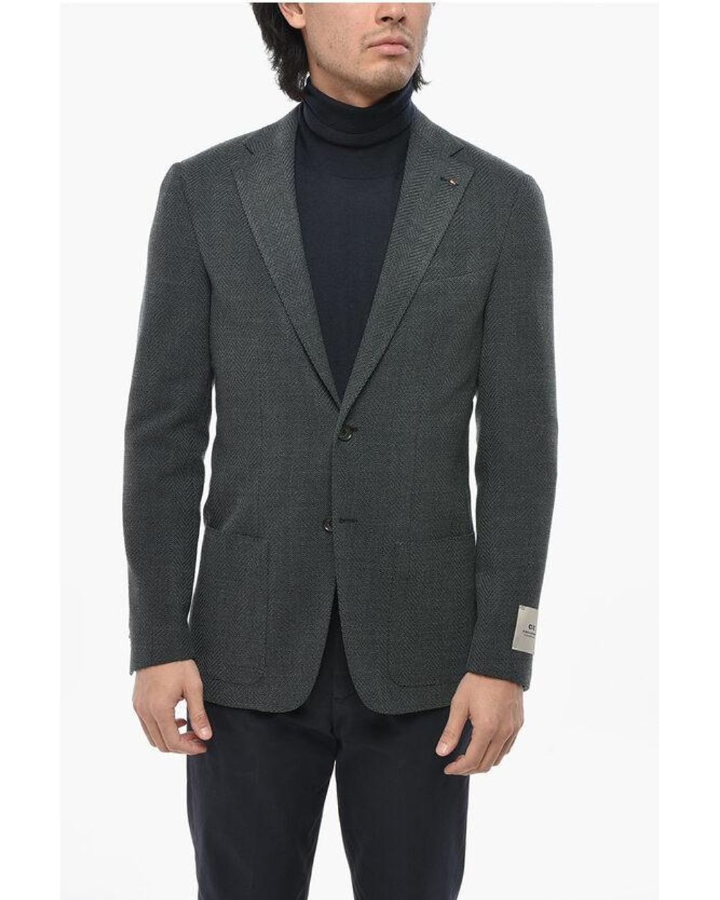 Corneliani Cc Collection Virgin Wool Jacket With Two Vents And Classic ...