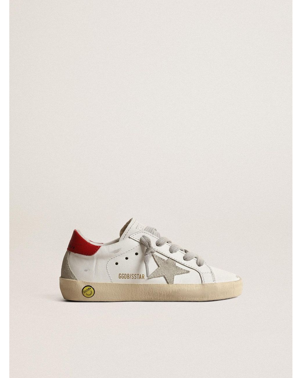 Golden Goose Super-Star Young With Suede Star And Leather Heel Tab in ...