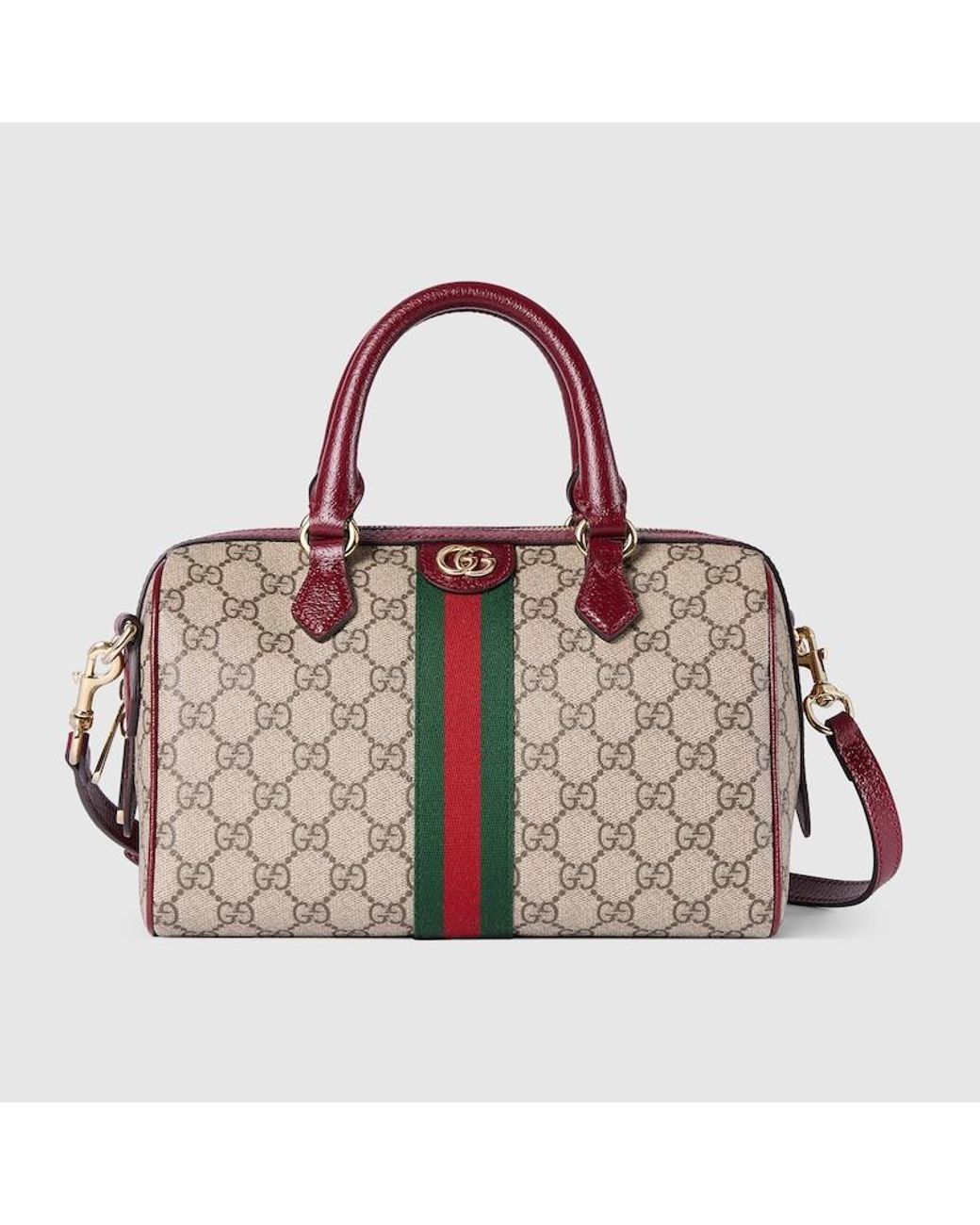 Gucci Ophidia Medium Boston Bag in Pink | Lyst
