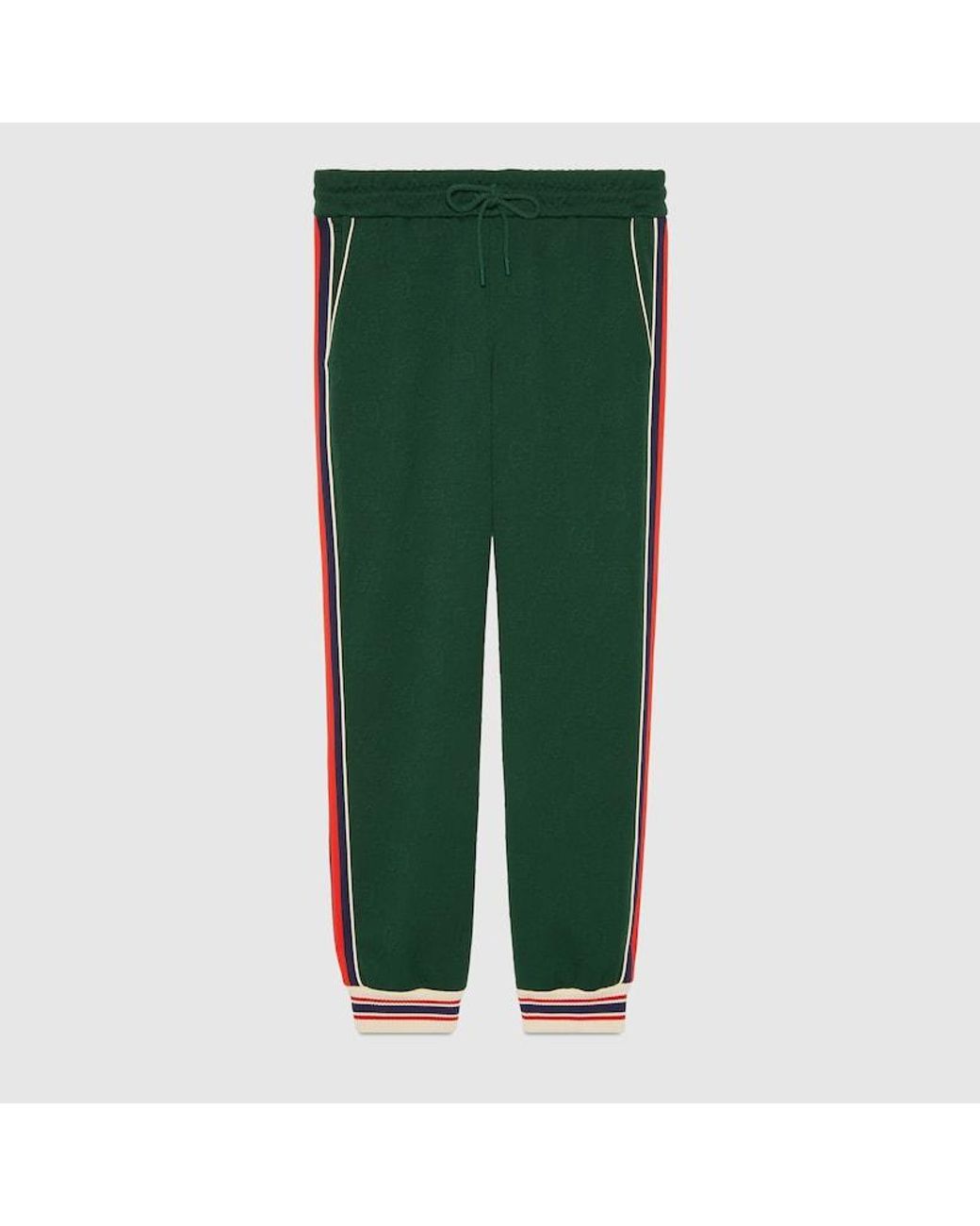 Pantalon De Jogging En Jersey Jacquard Gg, Taille Gucci pour homme en coloris Vert | Lyst