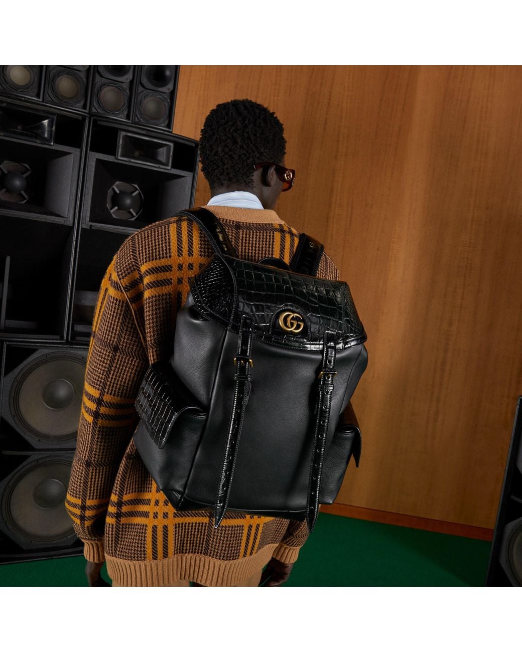 Black Gucci Backpack Replica