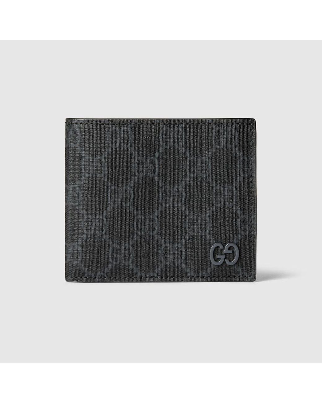Gucci Interior Gg Bi-Fold Wallet in Black for Men | Lyst