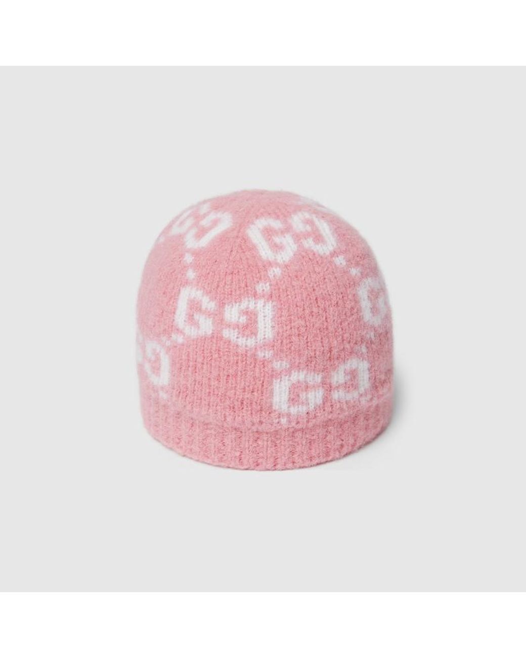 Gucci Gg Alpaca Blend Hat in Pink | Lyst