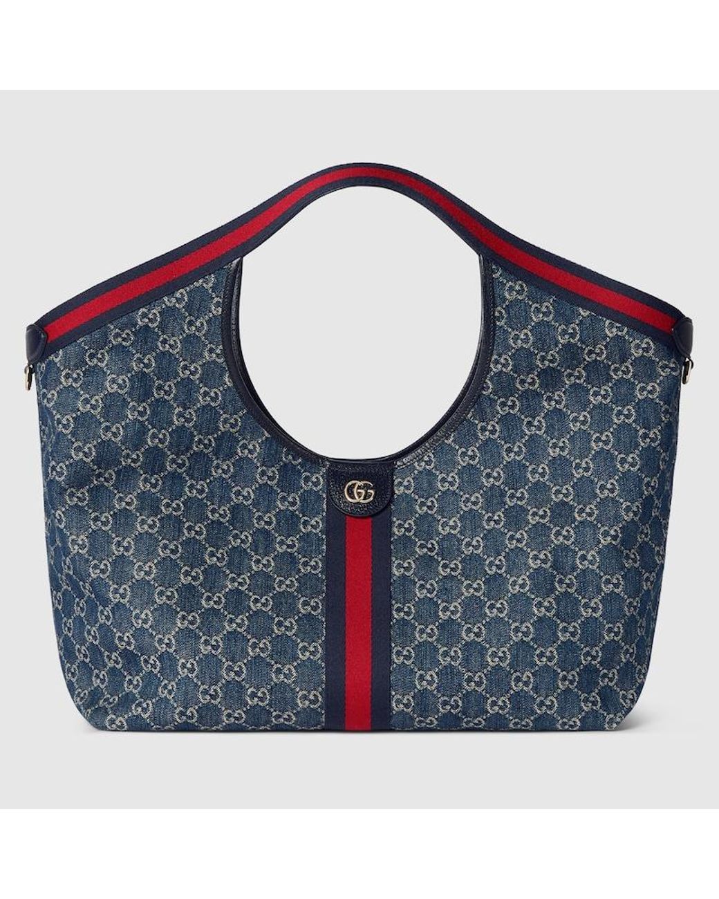 Gucci Giglio Large Tote Bag in Blue | Lyst