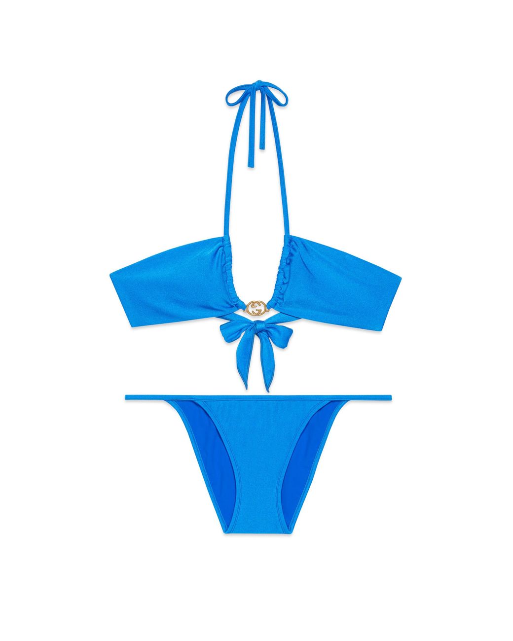 Gucci Interlocking G Bikini In Blue Lyst Canada